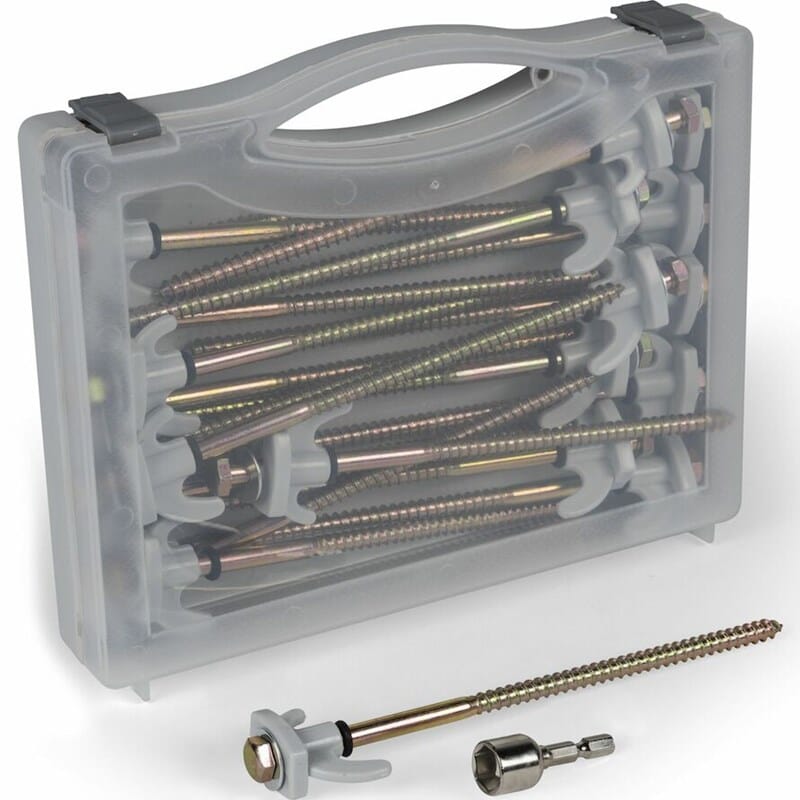 Pluggsett Hex Screw-In peg m/koffert 20 plugger - Welovecamping